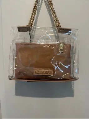 Steve Madden | Bags | Nwt Steve Madden Scarlet Clear Crossbody Bag Nude ...
